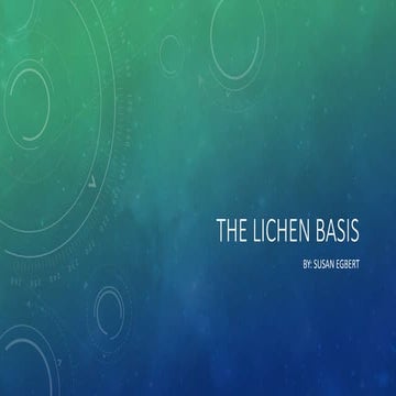 The Basics of Lichens | PPT