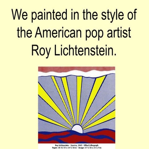 Roy lichtenstein pop artist | PPTX