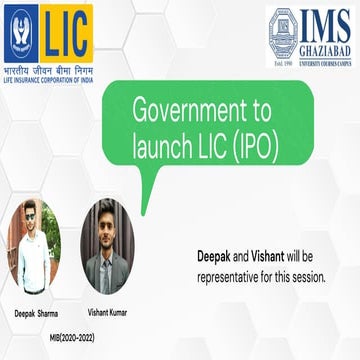 Lic (ipo) by vishant & deepak | PDF