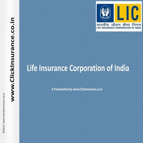 Lic of india | PPTX