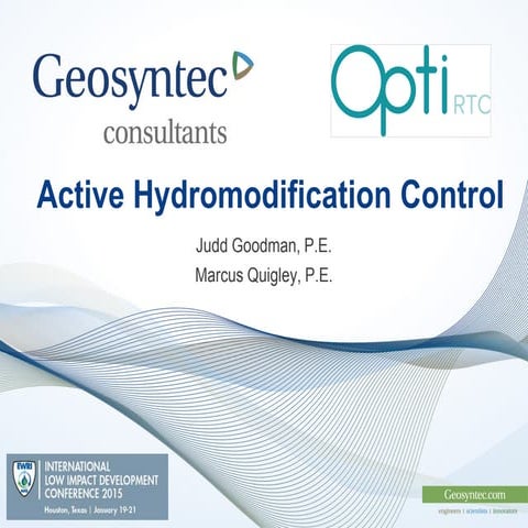 Lid 2015 active hydromod control - judd goodman 01-20-15 | PDF