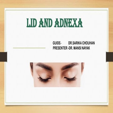 Anatomy of the eyelids | PPTX