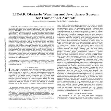 Lidar obstacle-warning-and-avoidance-system-for-unmanned-aircraft | PDF