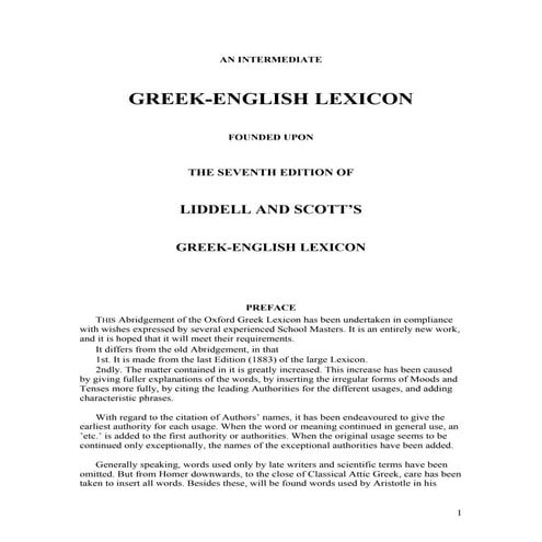 Liddell scott | PDF