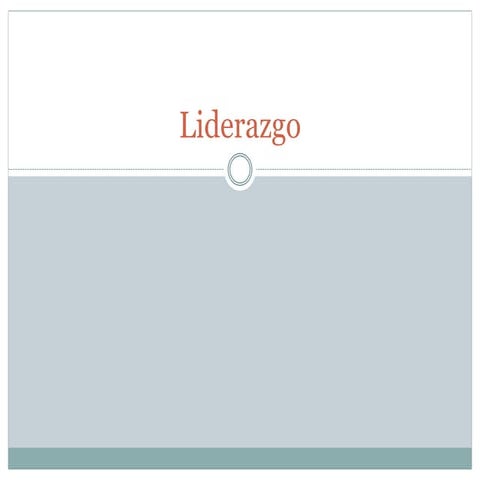 Mapa Mental de Liderazgo definiciones y características | PDF