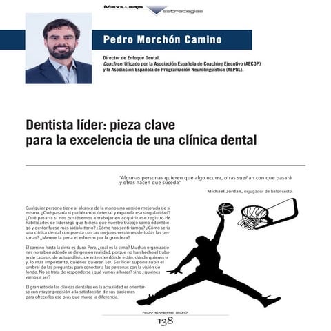El dentista lider: pieza clave de la excelencia de una clínica dental | PDF