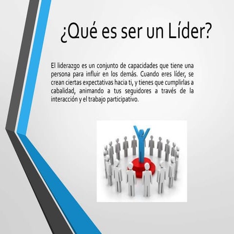 ¿Qué es ser un Líder? | PPTX