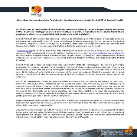 SeniorERP Presentation | PDF