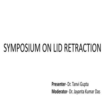 Lid retraction | PPTX