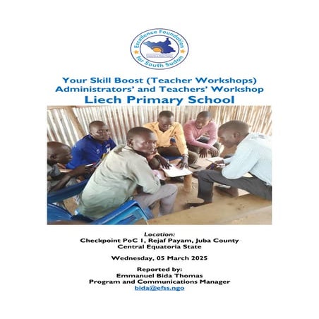 Liech Nursery and Primary School Teachers Workshop Report March 2025 | PDF