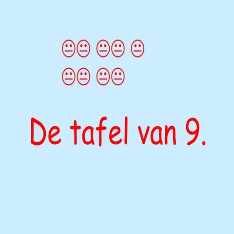 Tafel van 9 | PPT
