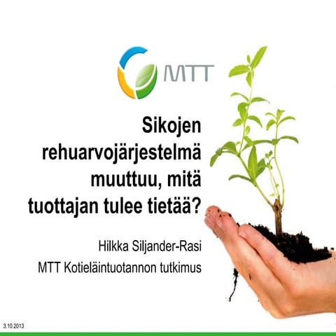 Liemiruokintapäivä 031013-hilkka siljander-rasi | PPTX