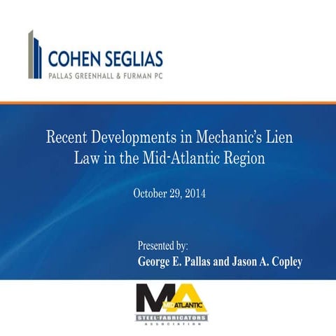 Lien Law Update | PPTX