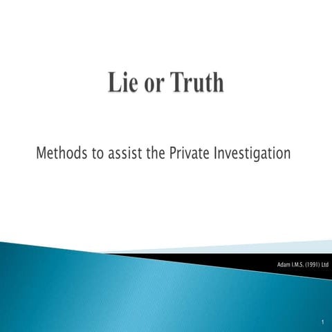 Lie or Truth | PPT