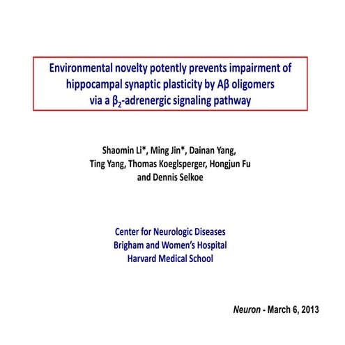 Li et al neuron webinar 3-20-13 | PPT