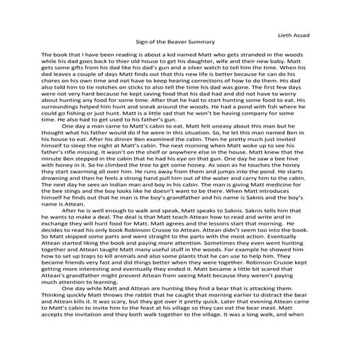 The sign of the beaver | PPT