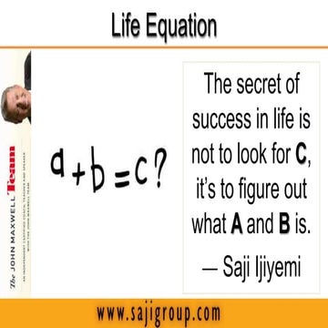 Life equaiton | PPTX