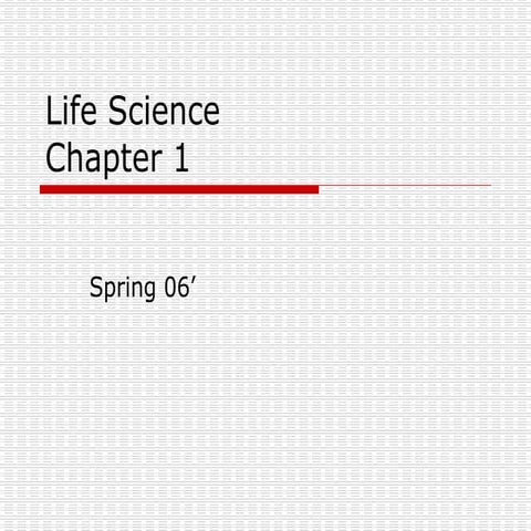Life Science Chapt1 2 | PPT | Biological Sciences | Science