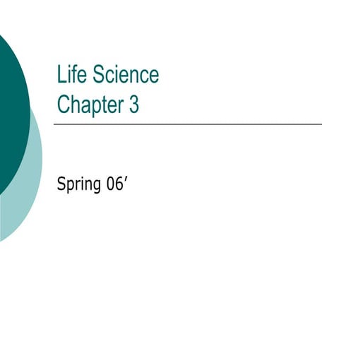 Life Science Chapt3 | PPT