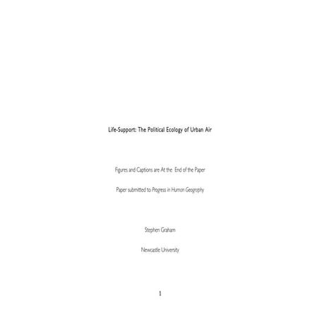 Graham, Stephen. "Cities as battlespace: the new military urbanism ...