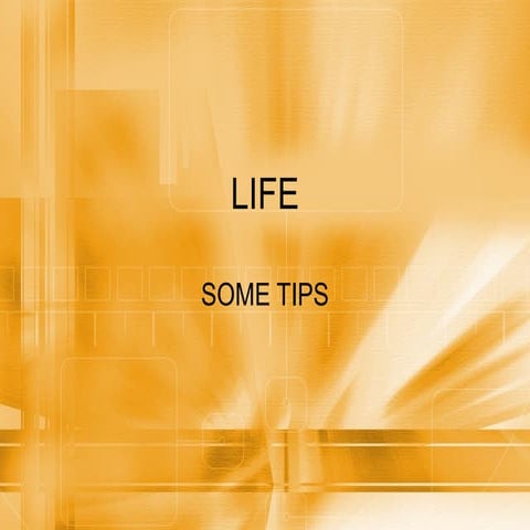life tips | PPT