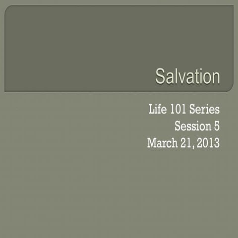 Salvation in Christ | PPT