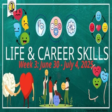 Life and Career Skills (5) Presentation. | PPTX