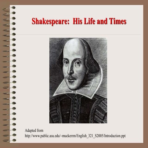 life and times of william Shakespeare.ppt