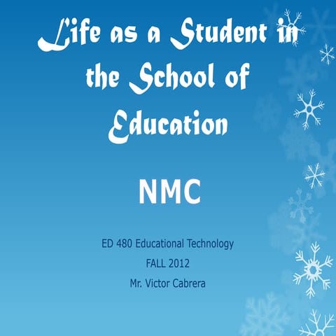 Life as a student in the school of | PPTX