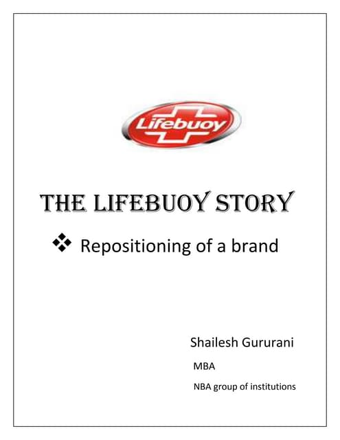 A case study on lifebuoy | PPTX | Skin Care | Beauty