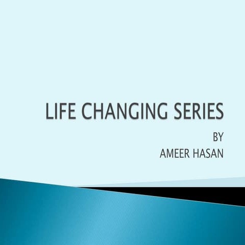 Life changing series, personality | PPSX