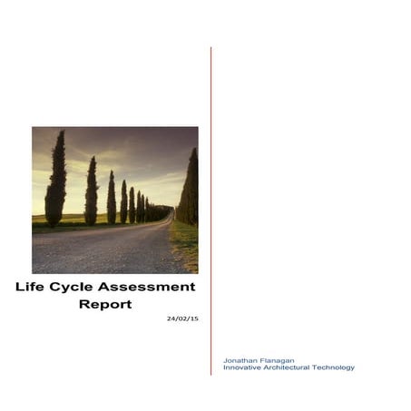 Life Cycle Assesment Report for Centre for the Creative Arts and Media ...
