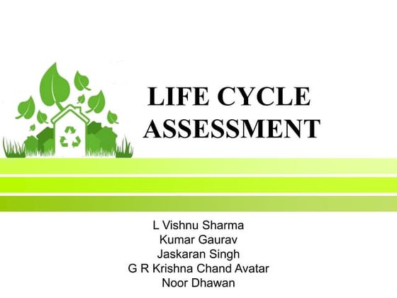 Life Cycle Assessment | PPTX
