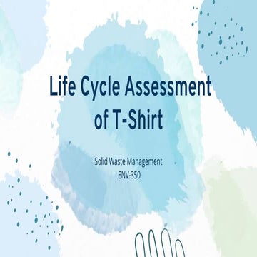 life cycle assessment of T-shirt.pptx