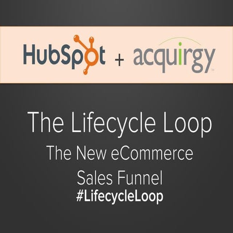 Lifecycle Loop - The New Ecommerce Sales Funnel | PPT