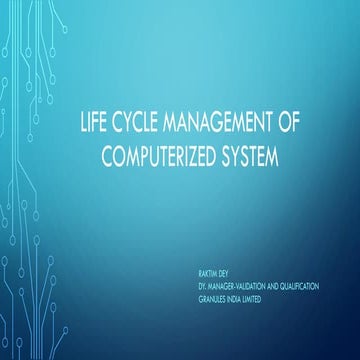Life Cycle Management of Computerized System.pdf