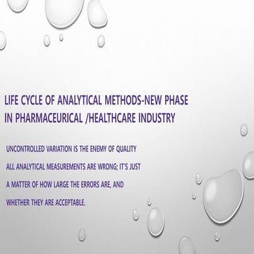 Analytical control strategy 4 | PPT