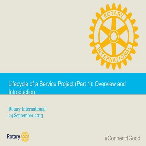 Lifecycle of a Service Project (Part 1): Overview and Introduction | PPT