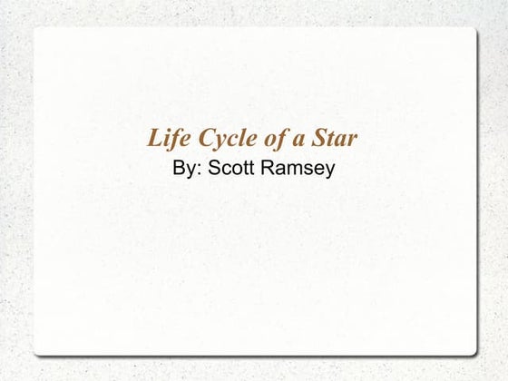 The Life Cycle of a Star PowerPoint | PPT | Space and Astronomy | Science
