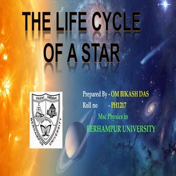 Life cycle of a star | PPTX