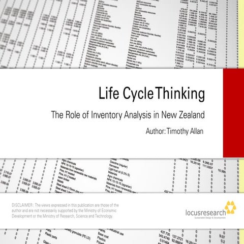 Life Cycle Thinking | PDF