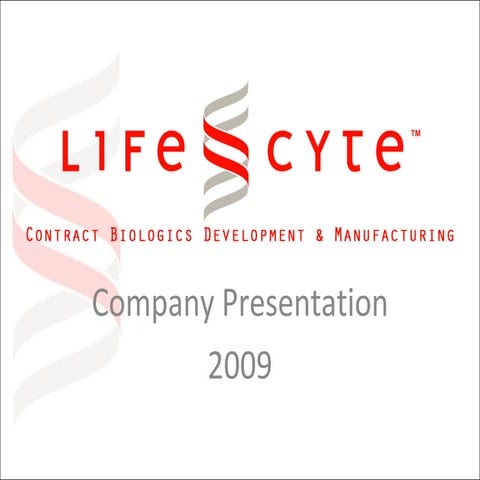 LifeCyte, Inc. Company Presentation | PPT
