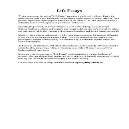 English Essay. How to Write an English Essay with Sample Essays ...