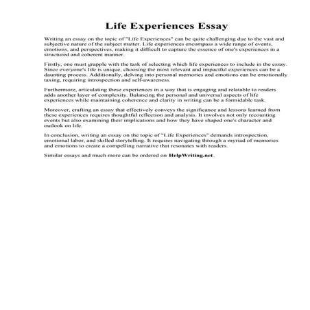 Life Experiences Essay.pdf