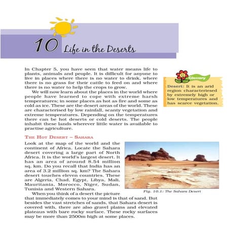 Life in deserts | PDF