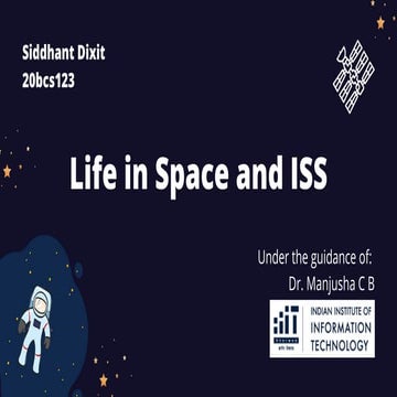 Life in Space International Space Station | PDF