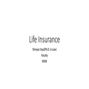 Life insurance In Indian Insurance .pptx