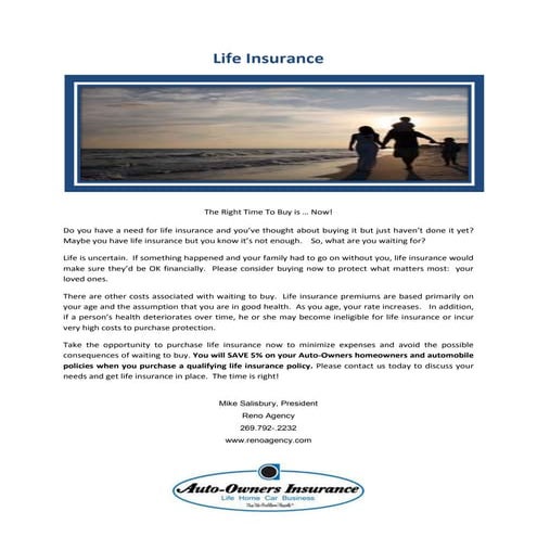 Life insurance agency flyer (2) | DOCX