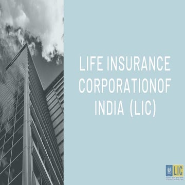Life insurance corporation (lic) | PPTX