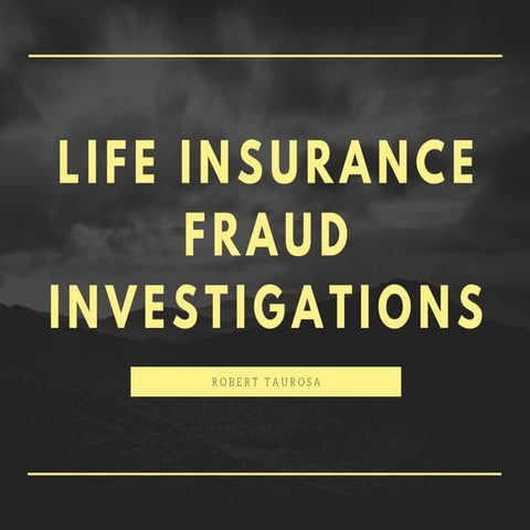 Life Insurance Scam | Panorama by Money 2.0 Conference | PPTX